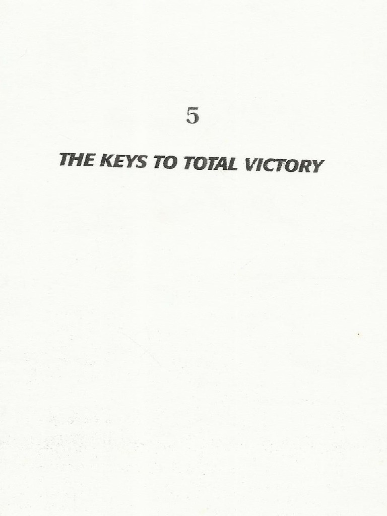 Jimmy Evans - THE KEYS TO TOTAL VICTORY | PDF
