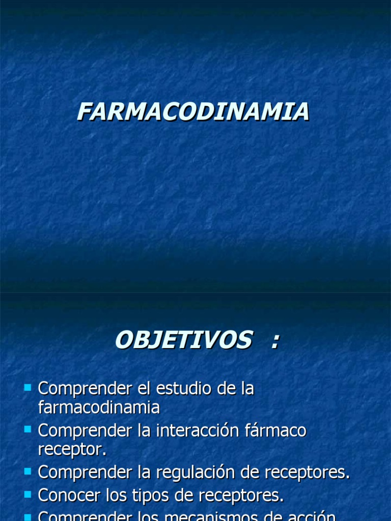 FARMACODINAMIA 1 | PDF