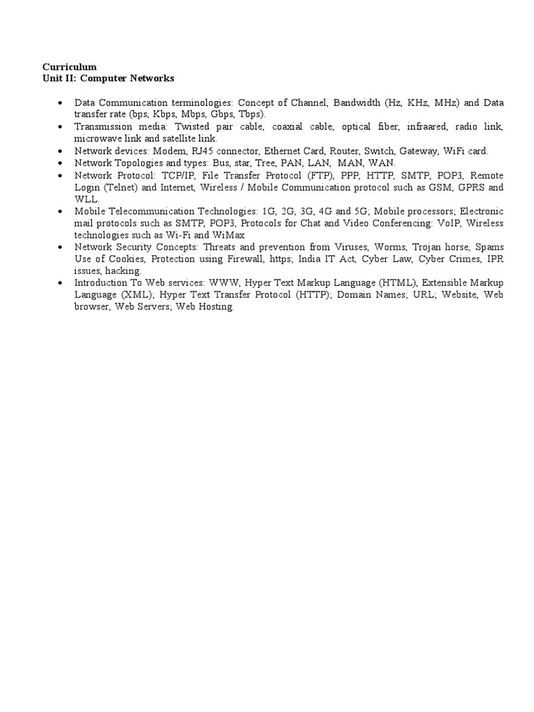 Computer Network Notes | PDF | Computer Network | Peer To Peer