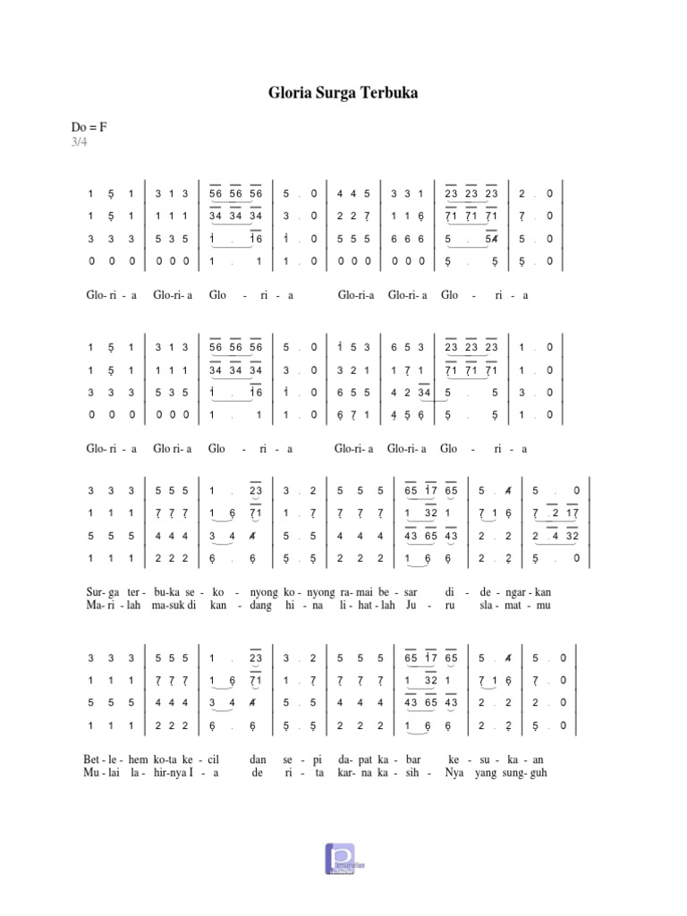 Gloria Surga Terbuka New | PDF