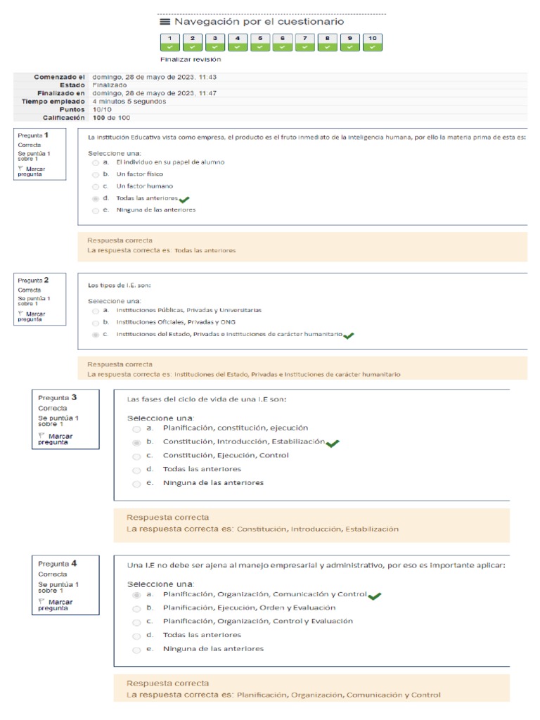 Diplomado Gerencia Educativa - Evaluación - Módulo 3 | PDF
