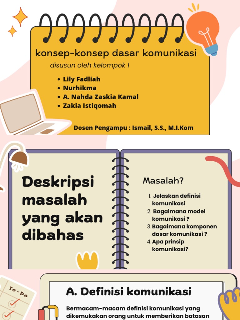 Ppt. Konsep-Konsep Dasar Komunikasi - klp1 | PDF