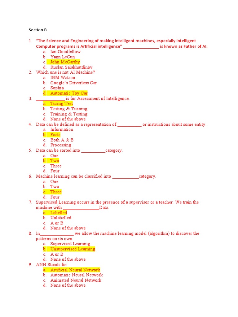 Class XI AI Qestion Bank | PDF | Artificial Intelligence | Intelligence (AI) & Semantics