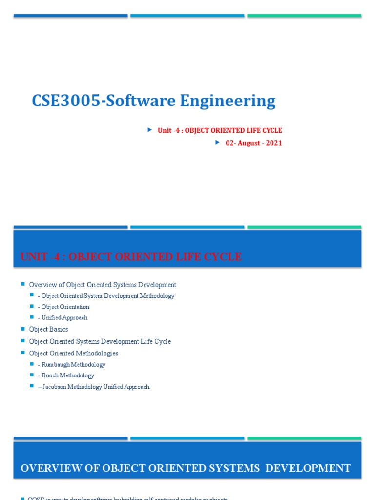 Software Engineering Unit 4 .......... 11-August-2021 | PDF ...