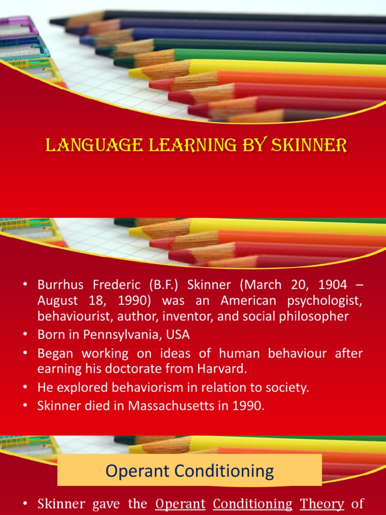 Skinner's Language Acquisition Theory | PDF