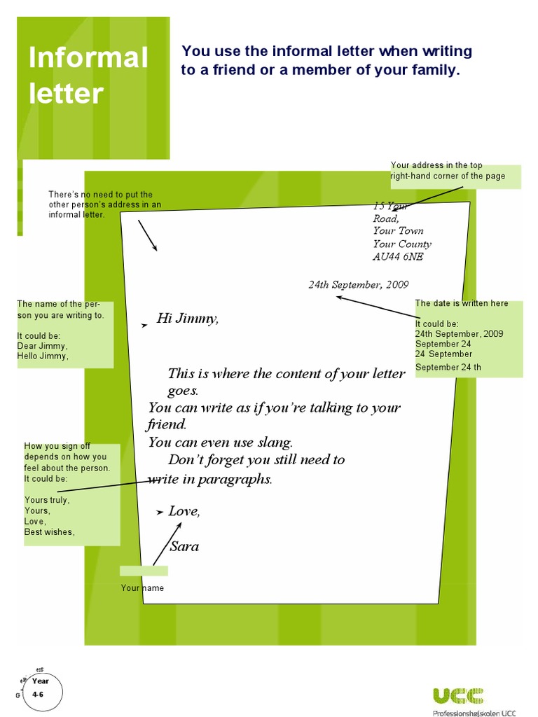 Informal Letter 06 | PDF