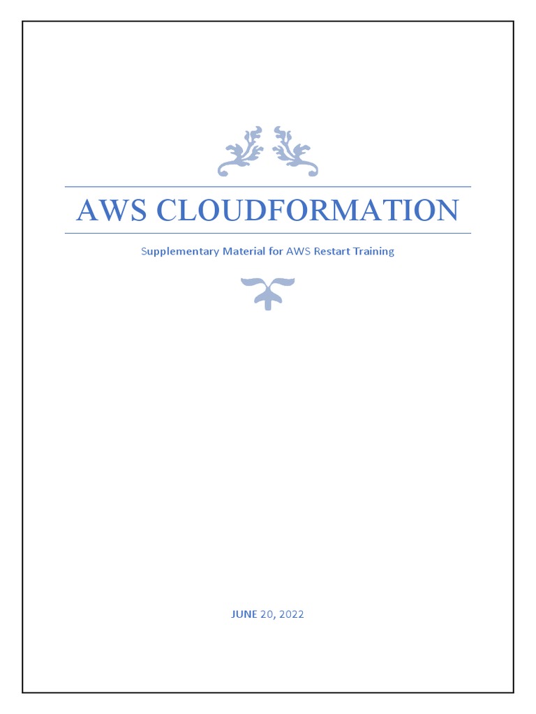 Aws Cloudformation | PDF | Parameter (Computer Programming) | Amazon Web Services