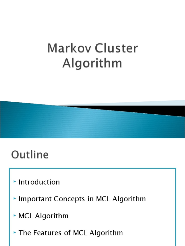 Markov Clustering Algorithm | PDF | Markov Chain | Matrix (Mathematics)