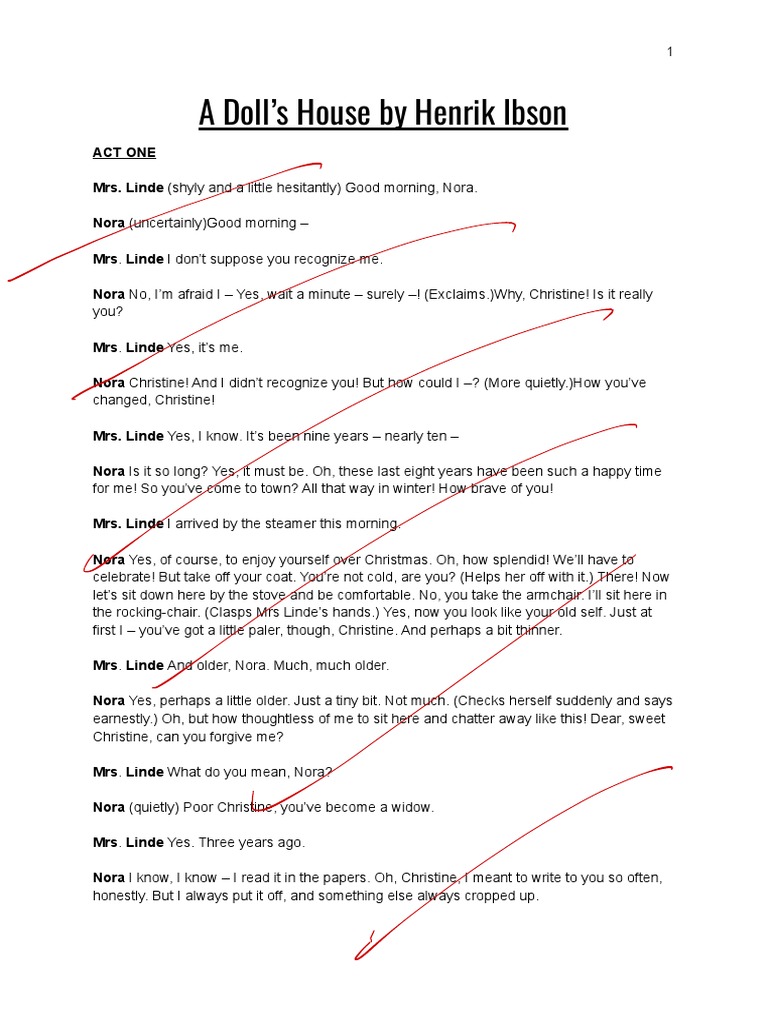 A Dolls House - Madison and Lucia | PDF | A Doll's House