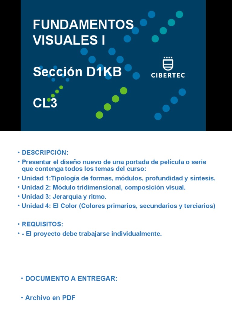Fundamentos Visuales I - D1KB - Rúbrica CL3 | PDF