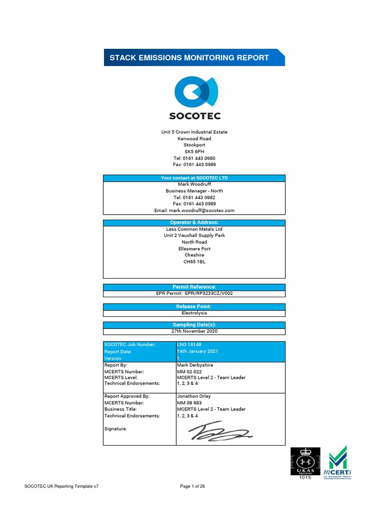 Application Variation - RFI Response 2013 Stack Emission Monitoring ...