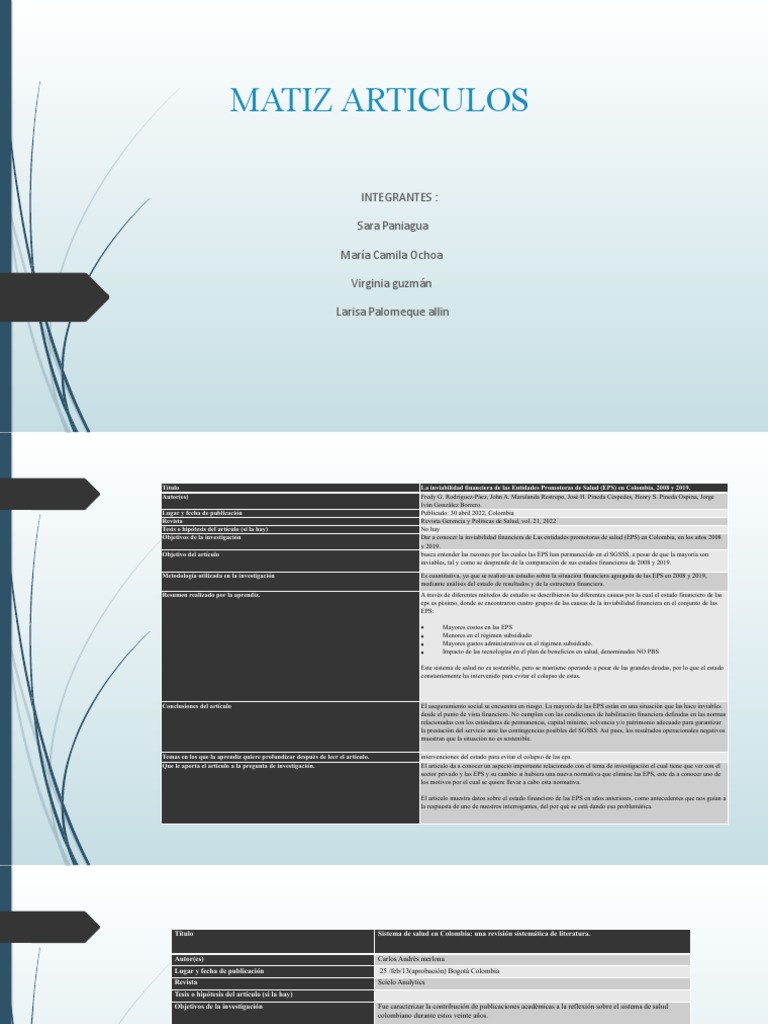 Matiz Articulos | PDF