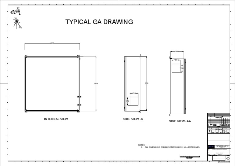 Sample GA Drawing-Model | PDF