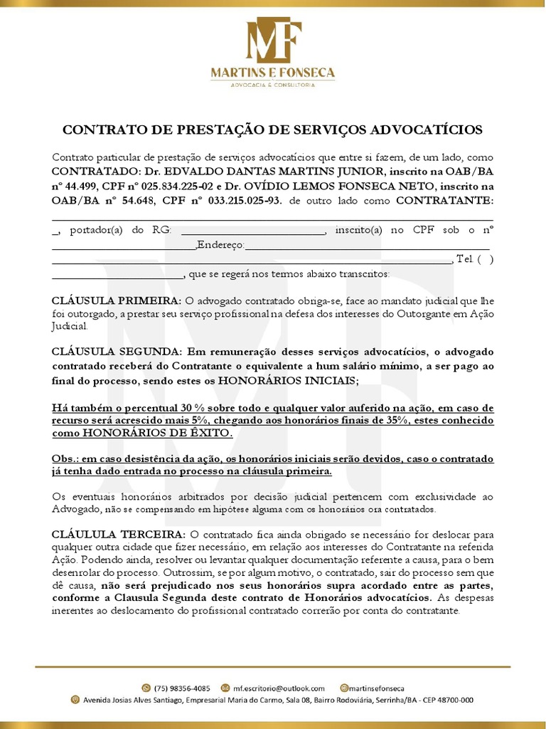 Modelo Contrato | PDF