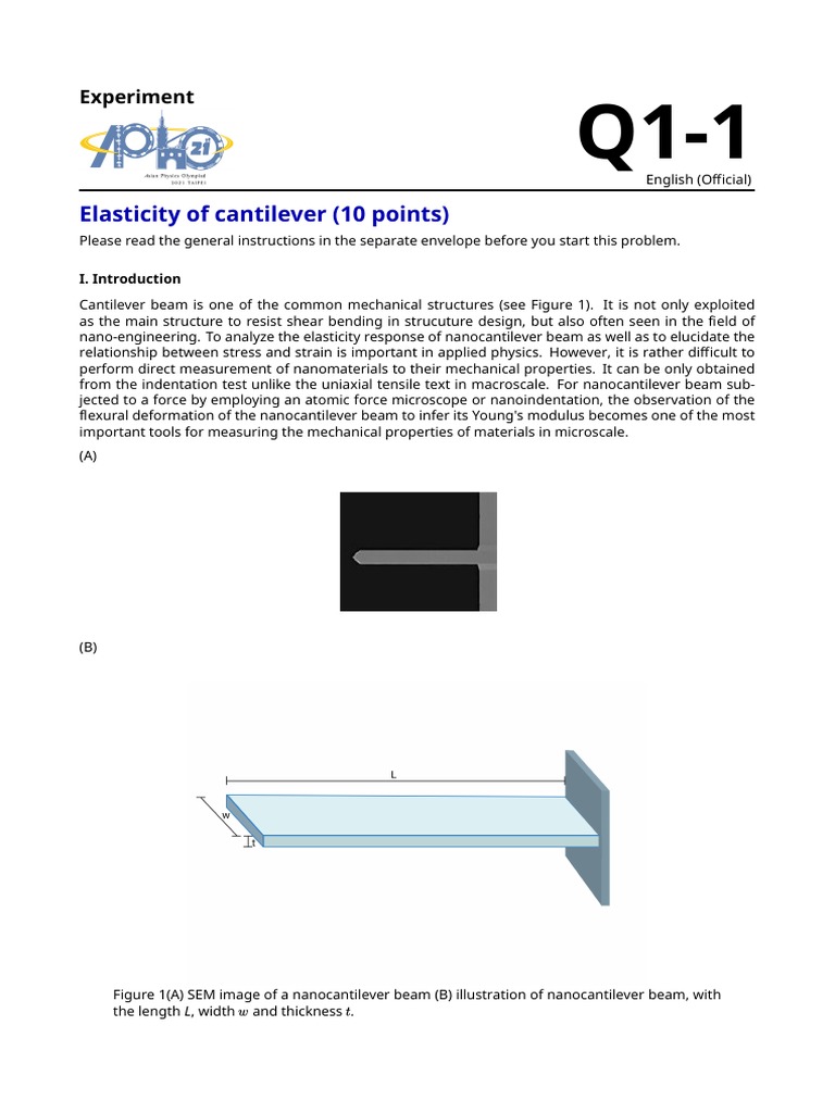 E1 Q English | PDF | Bending | Beam (Structure)
