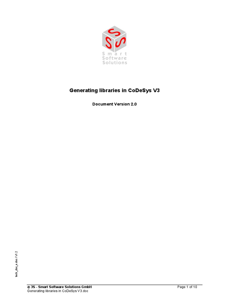 Generating libraries in CoDeSys V3 | PDF | Library (Computing) | Software Development