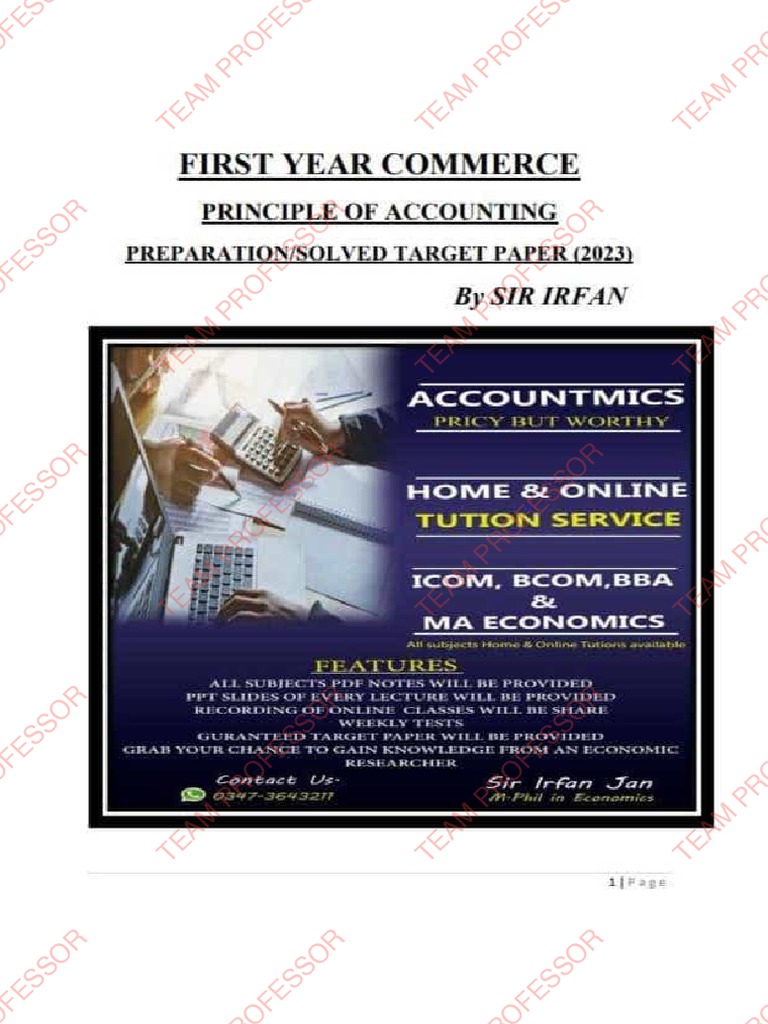 Xi Accounting Target Paper | PDF