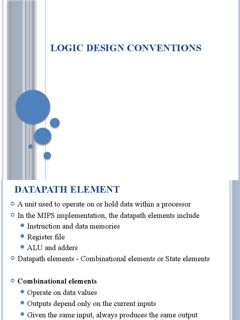 2.unit 2 Logic Design Conventions | PDF