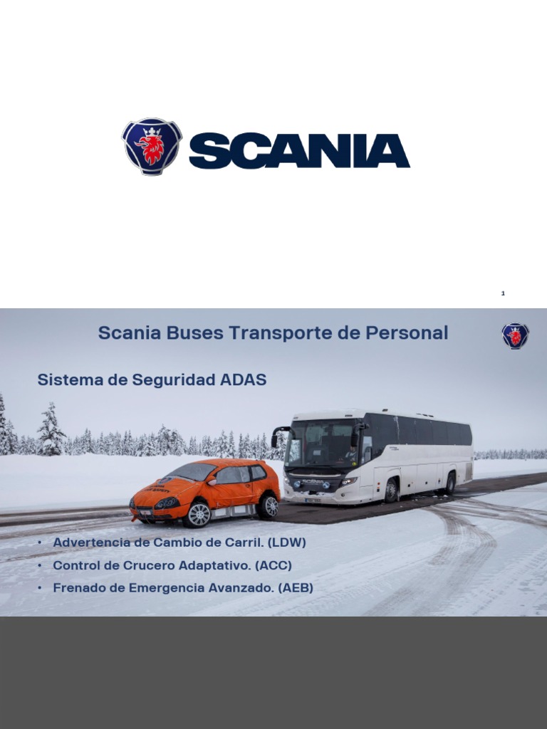 Presentacion MMG K360 4x2 - Paquete Seguridad Scania ADAS | PDF ...