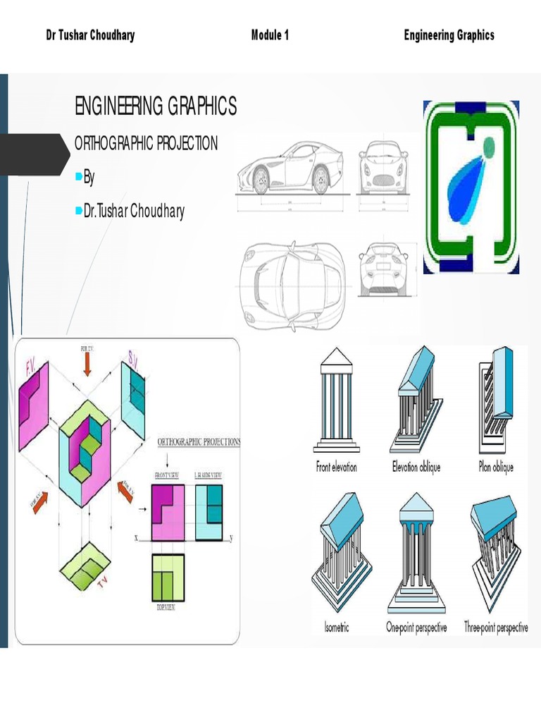 Orthographic Projection in Engineering Graphics | PDF | Vision ...