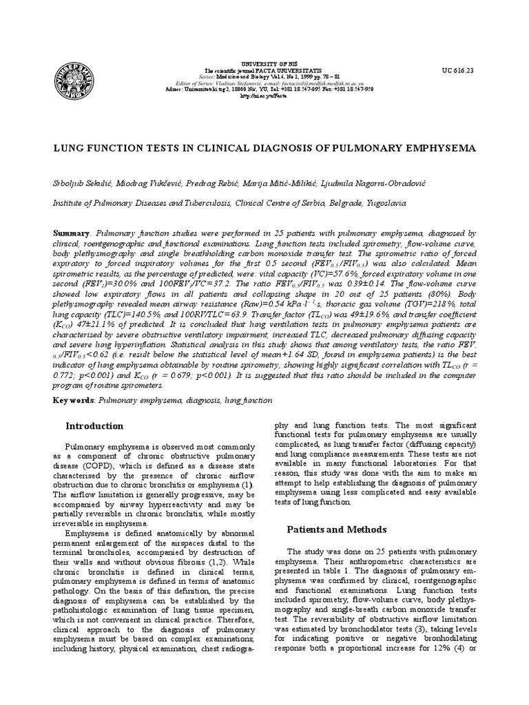 Emfizem | Download Free PDF | Chronic Obstructive Pulmonary Disease | Lung
