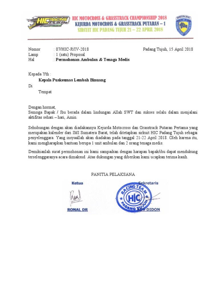 Surat Pengantar - Axis | PDF