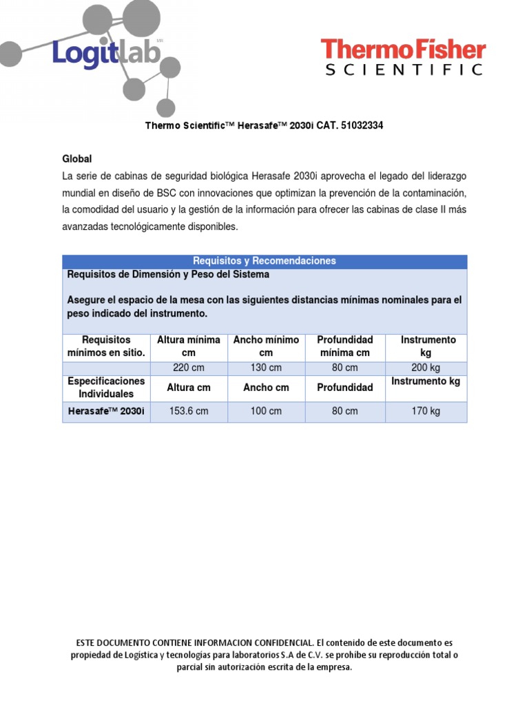 LOGITLAB - HERASAFE - 2030i - 2020 | PDF