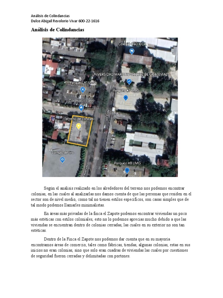 Análisis de Colindancias | PDF