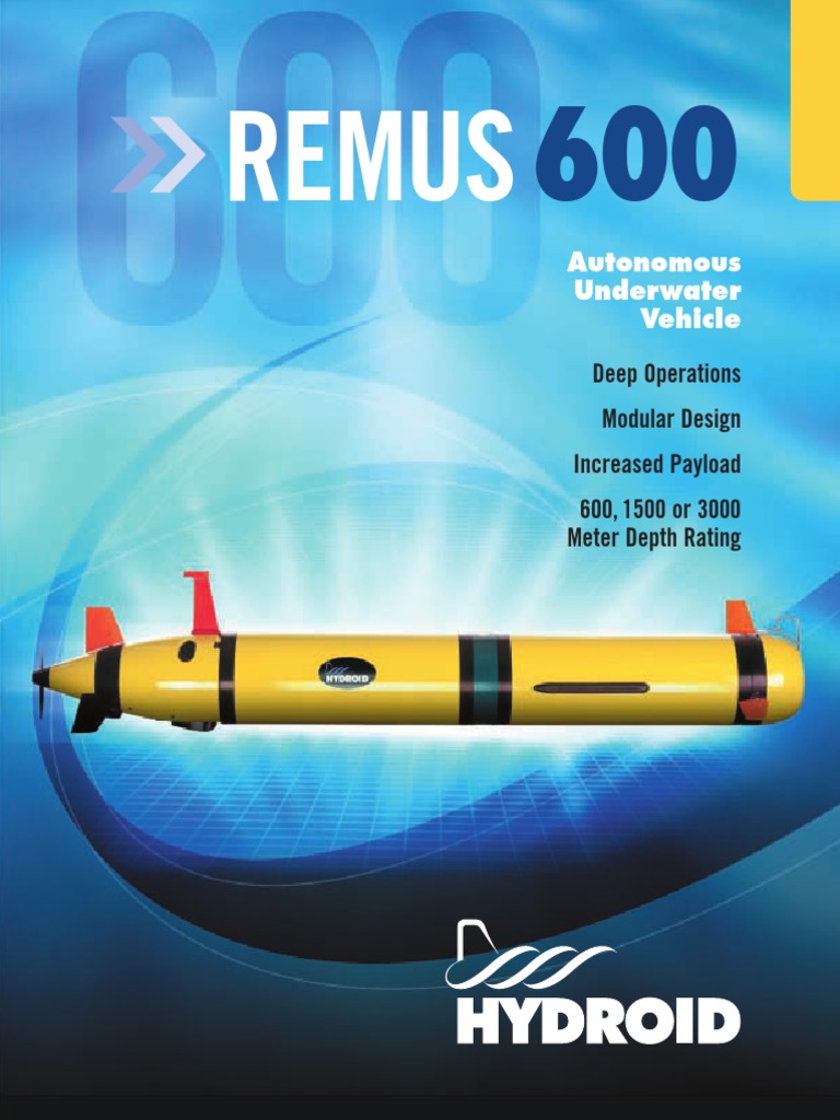 Remus 600 Autonomous Underwater Vehicle | PDF | Sonar | Computer ...