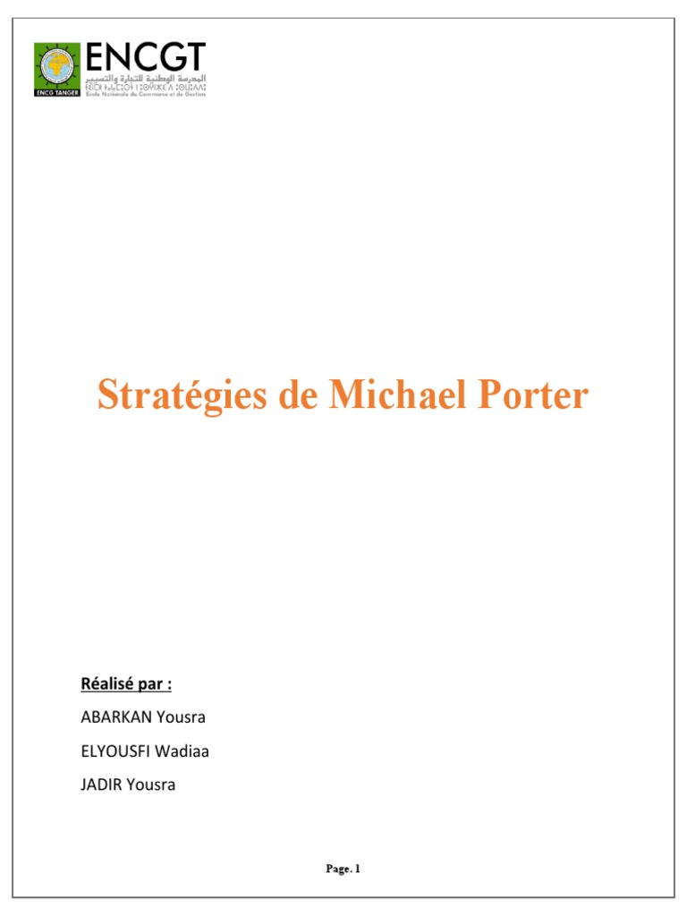 Stratégies de Michael Porter | PDF