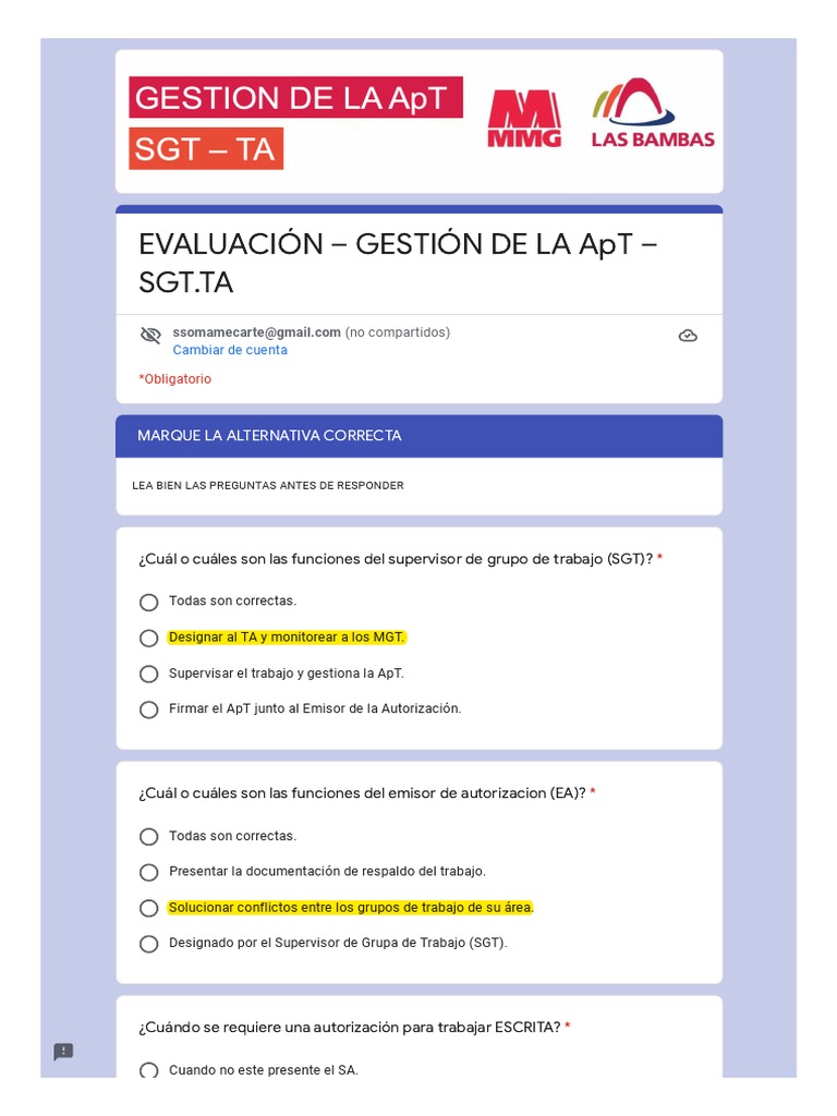 Evaluación – Gestión de La Apt – Sgt.ta - Diego (1) | PDF
