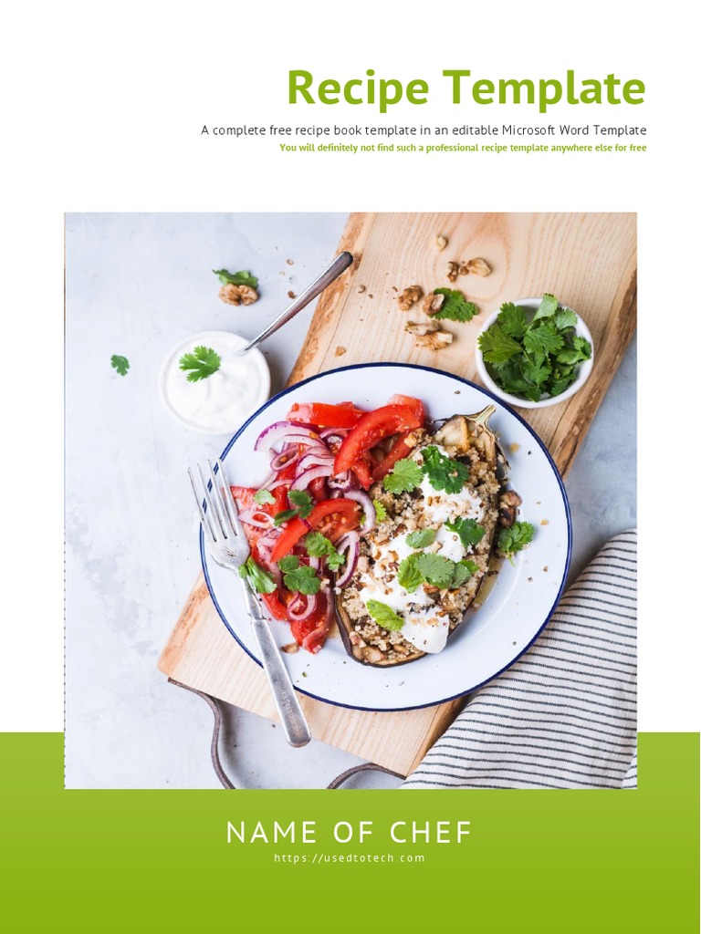 35 Easy Word Template For Recipe Book | PDF