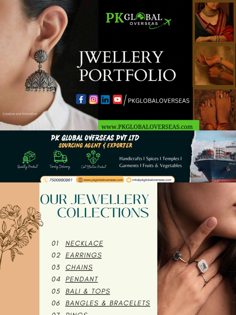 PK Global Jwellery Portfolio | PDF | Jewellery | Necklace