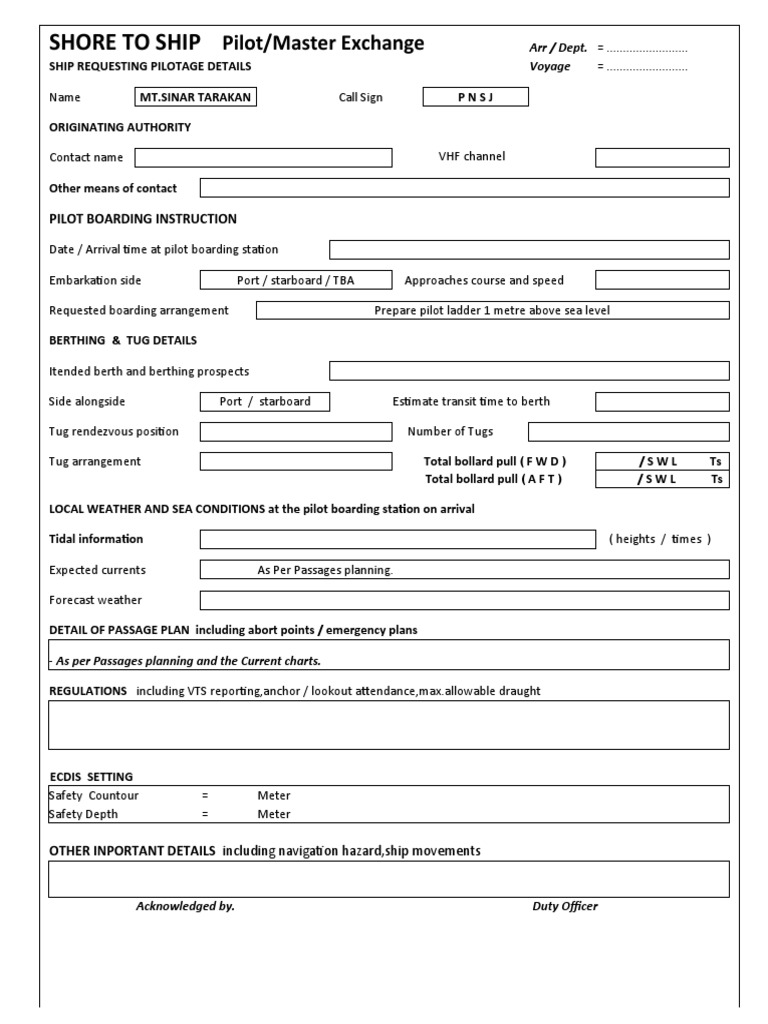STS - PILOT-MASTER EXCHANGE | PDF