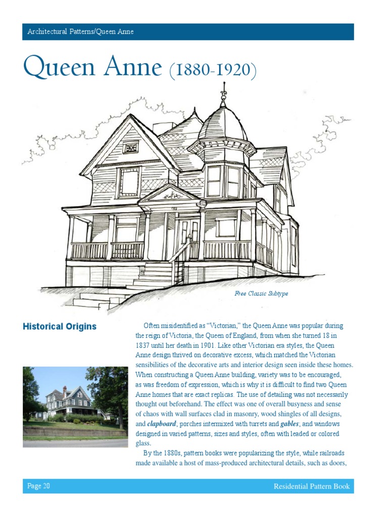Architectural Patterns - Queen Anne (PDF) - 201505211539311450 | PDF | Column | Window