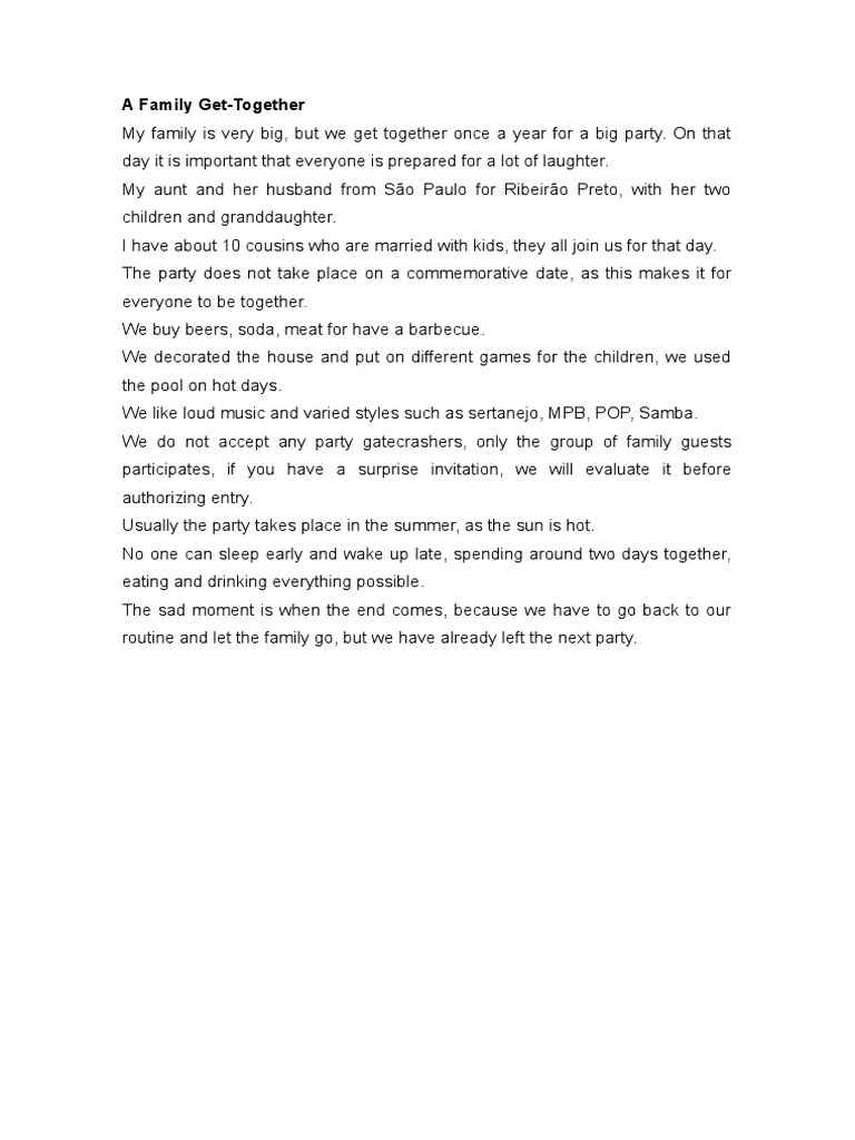 A Family Get-Together | PDF