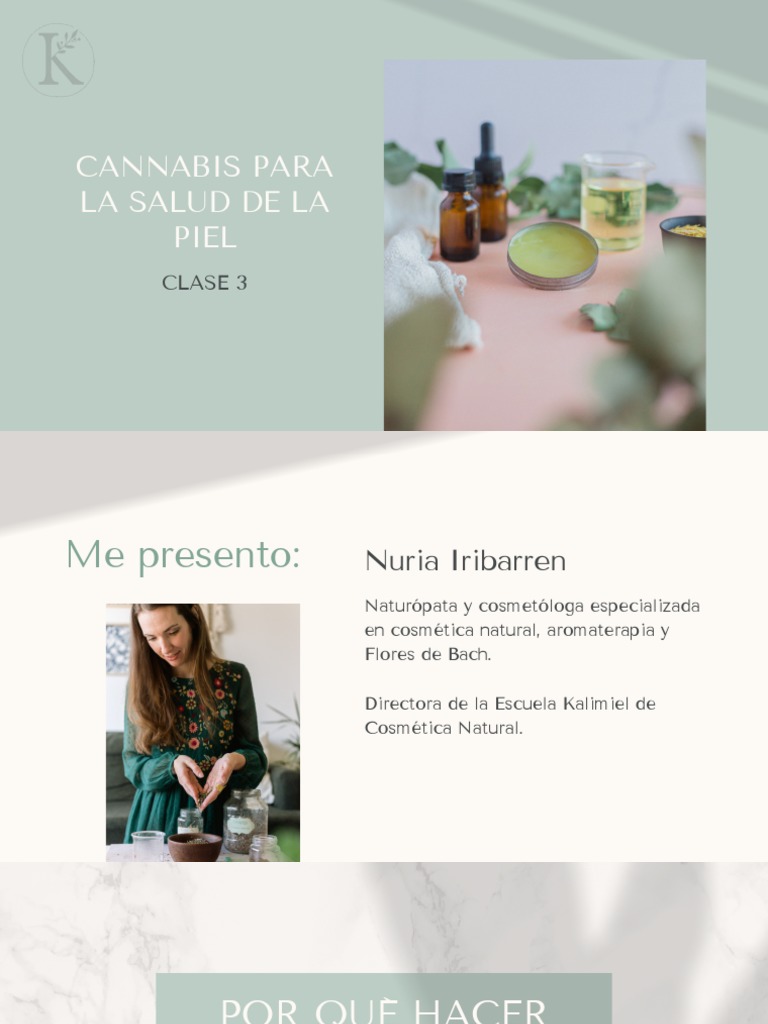 Cannabis Para La Salud De La Piel Clase 3 Pdf Gordo Productos