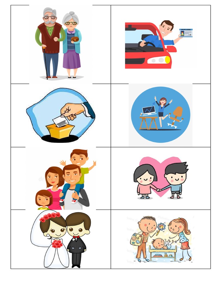 Beyond b1 - life stages pictures match | PDF