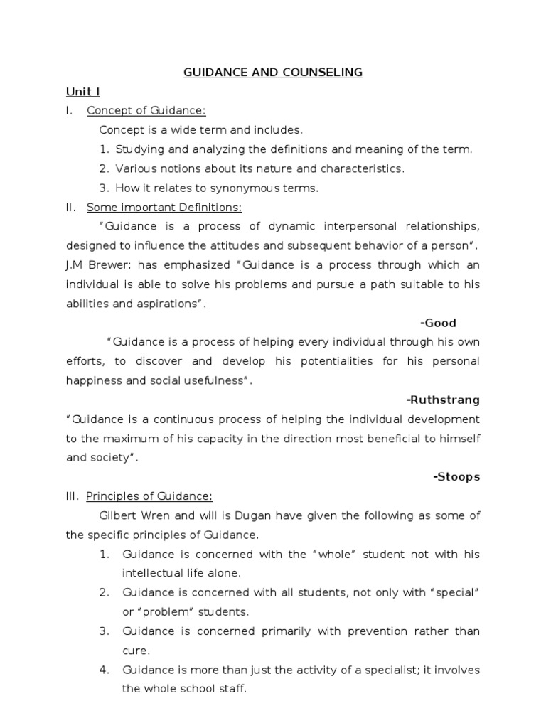 Guidance and Counseling | PDF | Vocational Education | Attitude ...