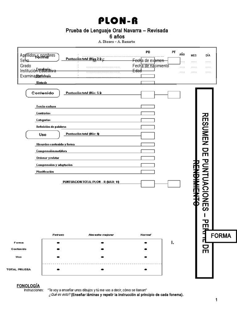 PLON R 6 Anos Cuadernillo | PDF