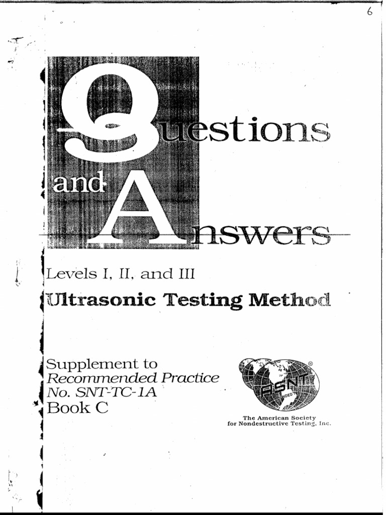 UT-Level 1,2,3 - Qusn. & Answ. | PDF