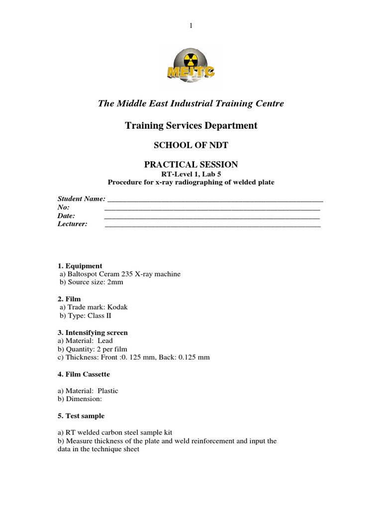 Radiography 1 | PDF | Radiography | Welding