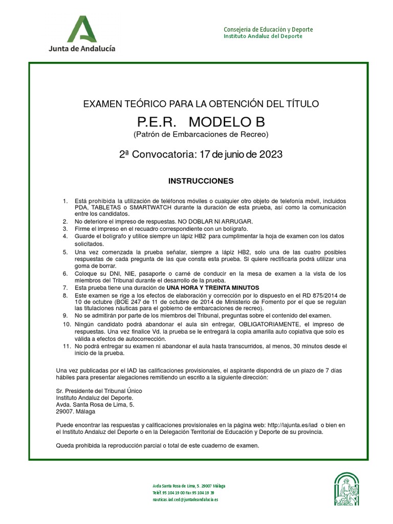 2023 2C PER Modelo B | PDF