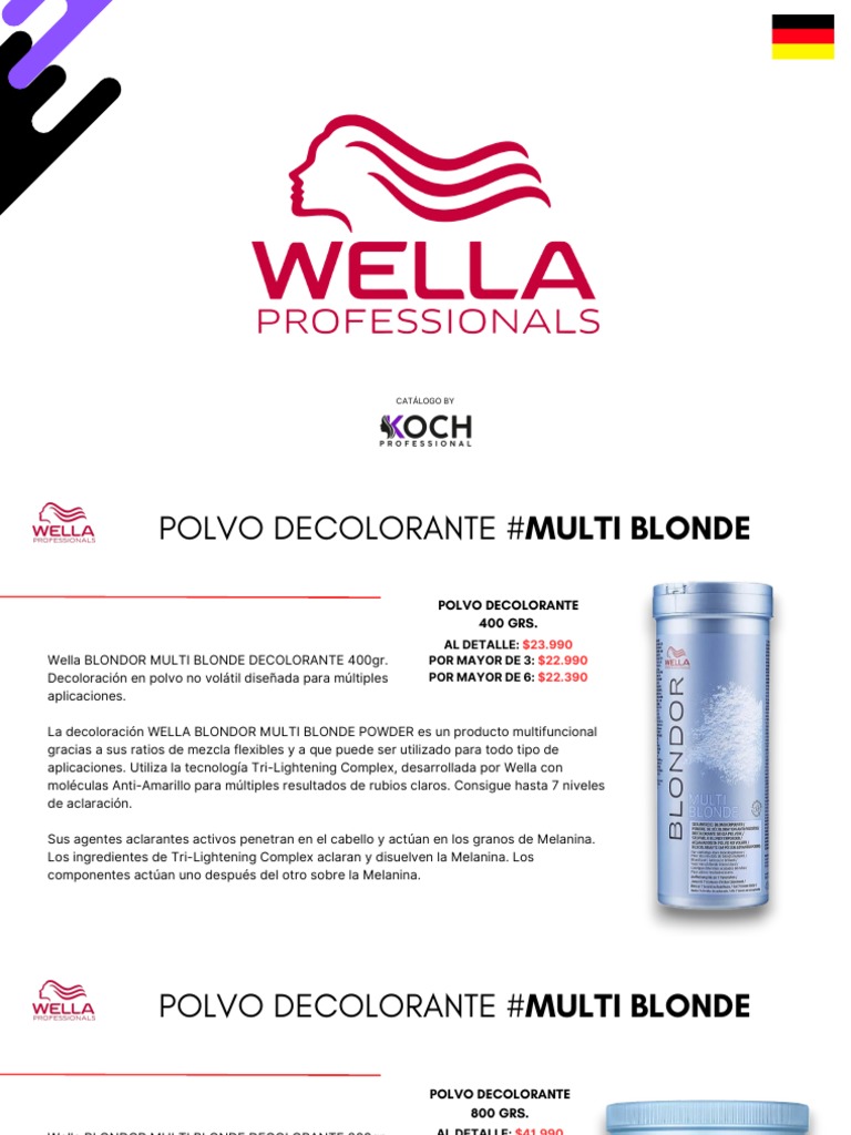 Catálogo Wella Junio 2023 | PDF | Pelo | Sistema tegumentario