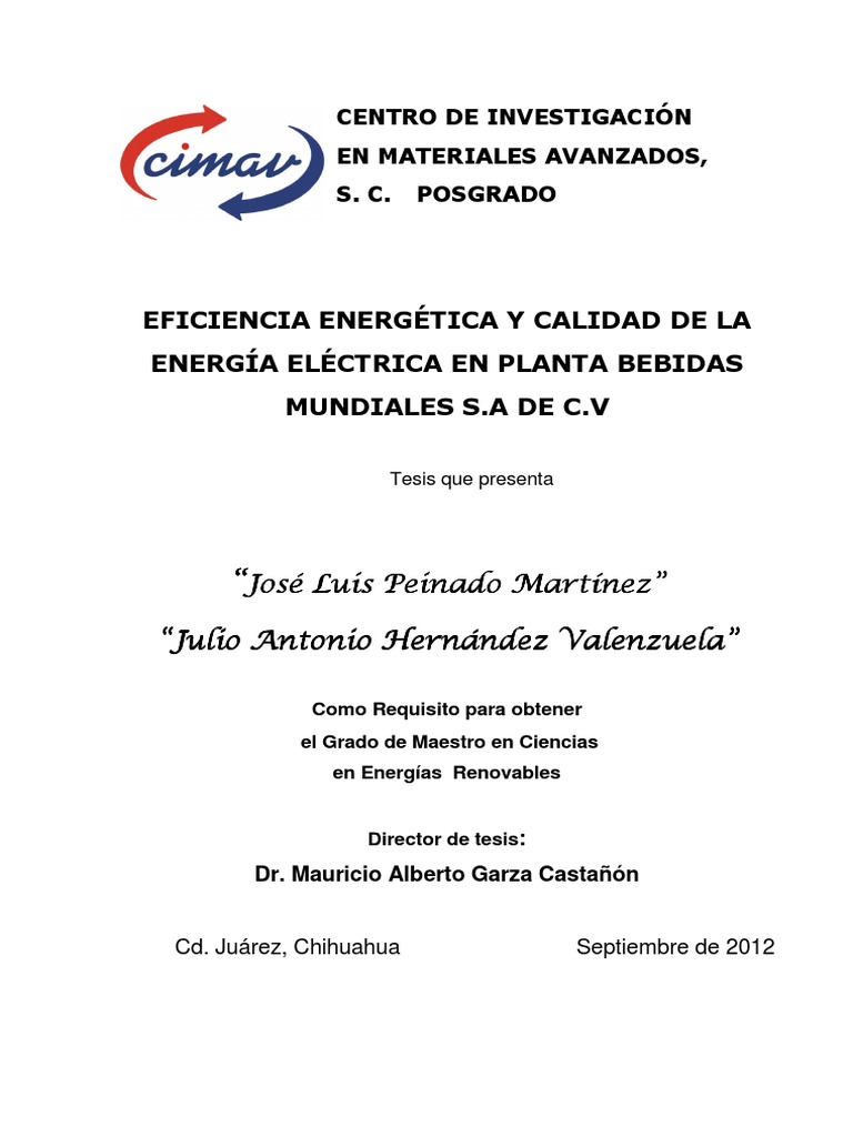 Tesis Julio Antonio Hernández Valenzuela, José Luis Peinado Martínez ...