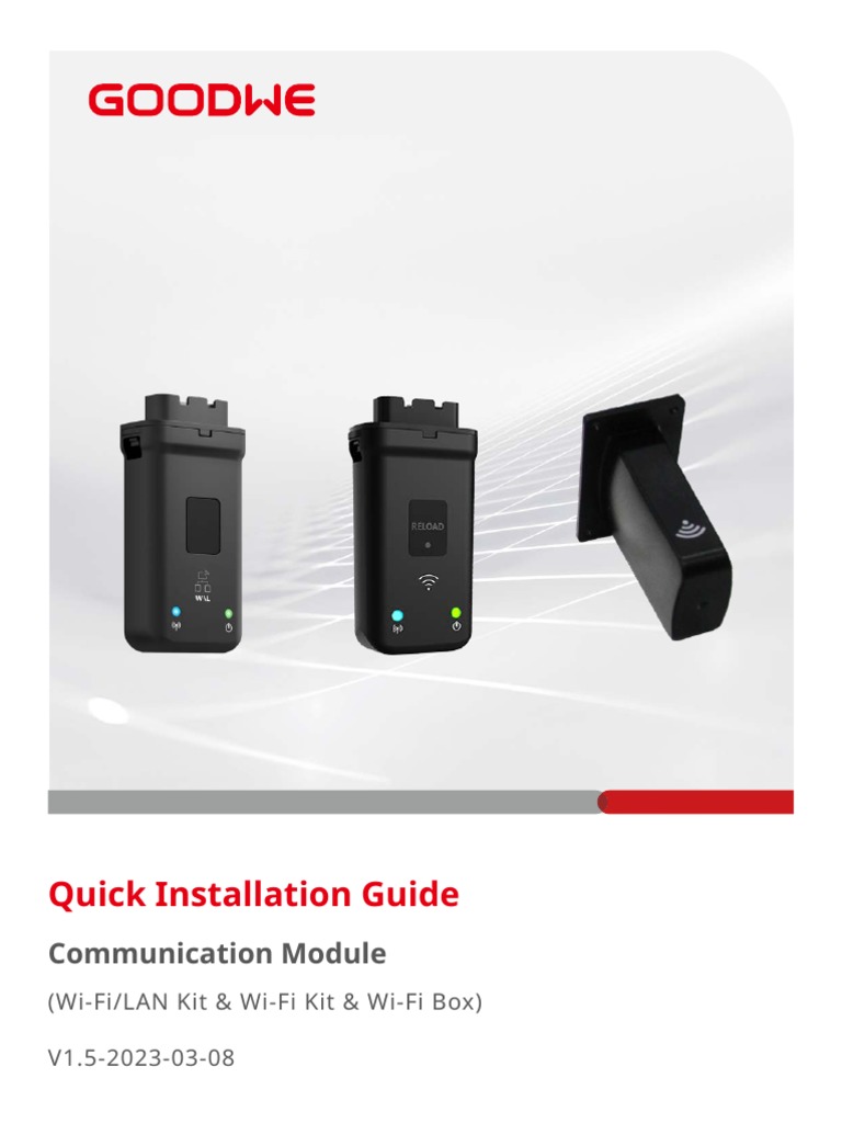 GoodWe Wi-Fi/LAN Kit Installation Guide | PDF | Wi Fi | Ip Address