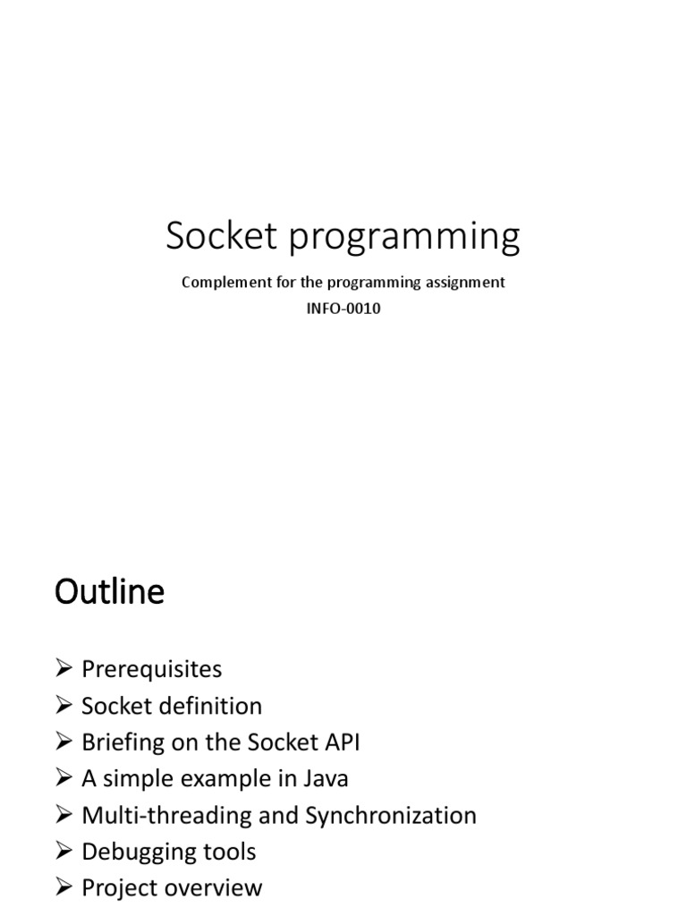 Programmation de Sockets en Java | PDF
