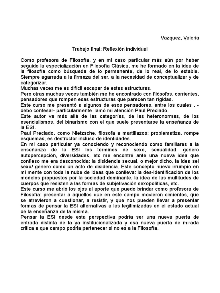 TP Final Esi y Filosofia | PDF