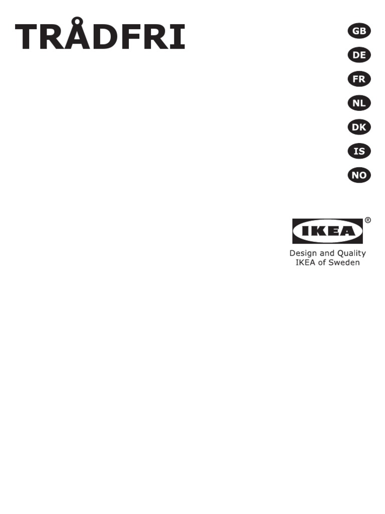 IKEA TRÅDFRI Remote Control Guide | PDF | Waste | Switch