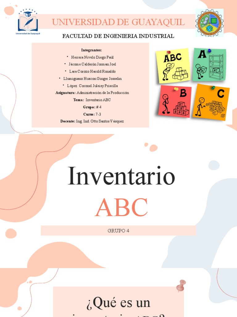 Tarea 3 - Grupo 4 - Inventario ABC | PDF | Inventario | Procesos de negocio
